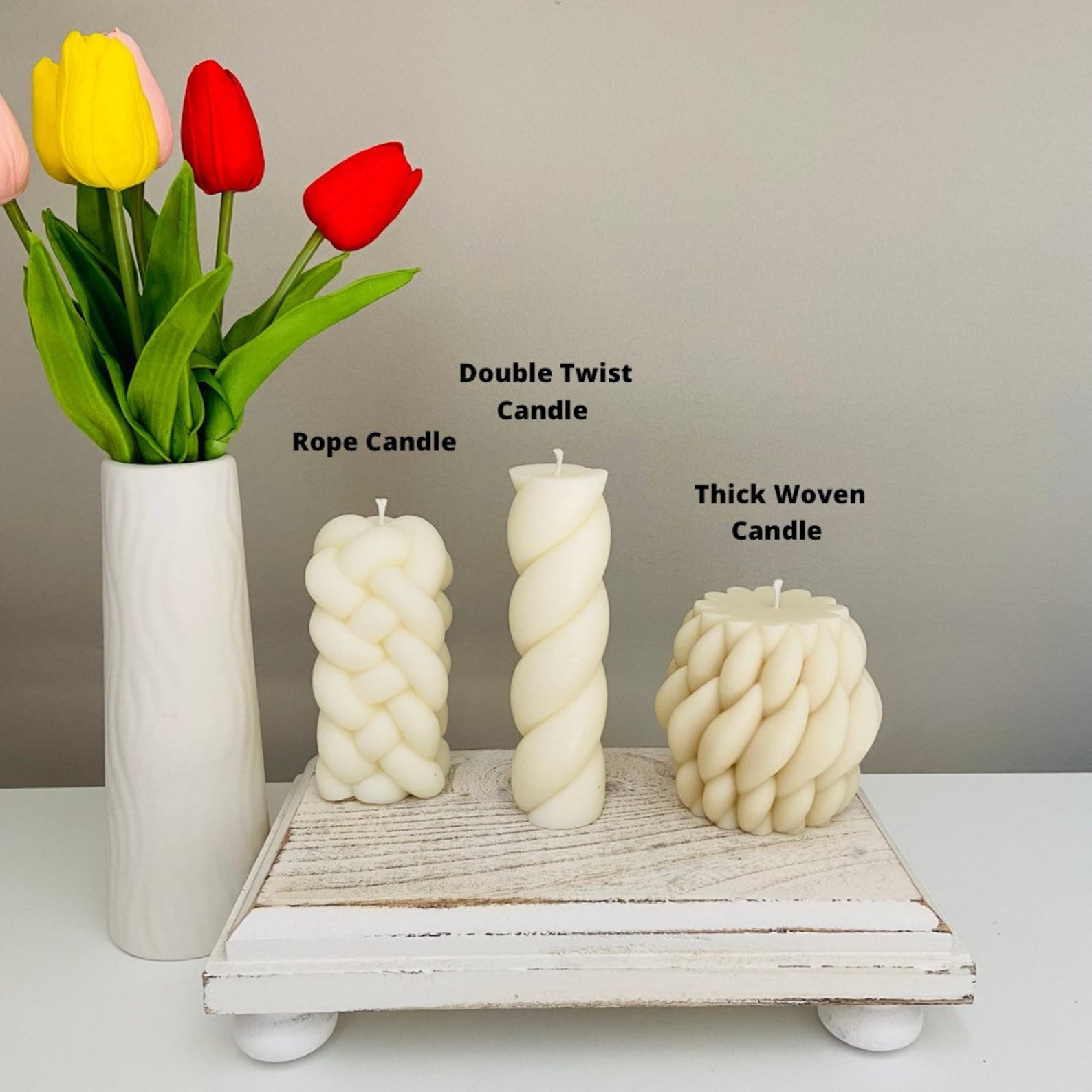 The Twisted Collection: Braided Boho Inspired Candles - Etsy