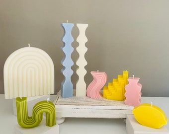 Abstract Candles - Etsy