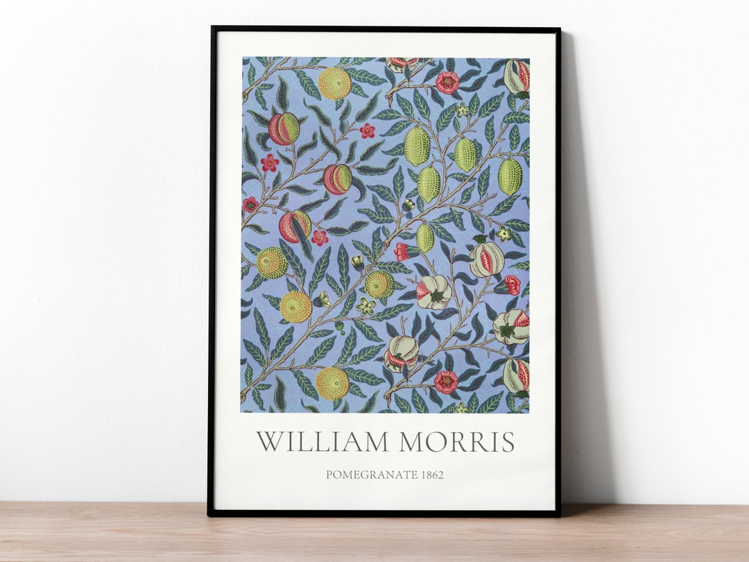 William Morris Fruit Print Morris Pomegranate Art Print Art - Etsy