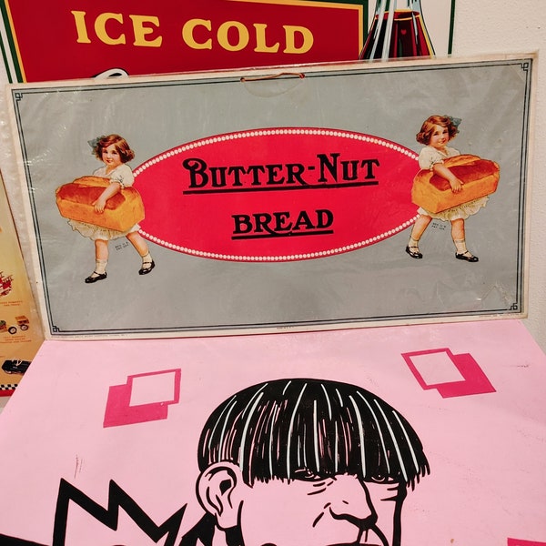 Vintage Butternut Bread Signs - Etsy