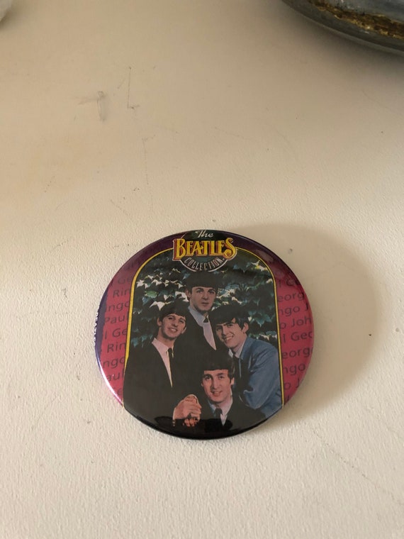 Vintage beatles pin button - Gem