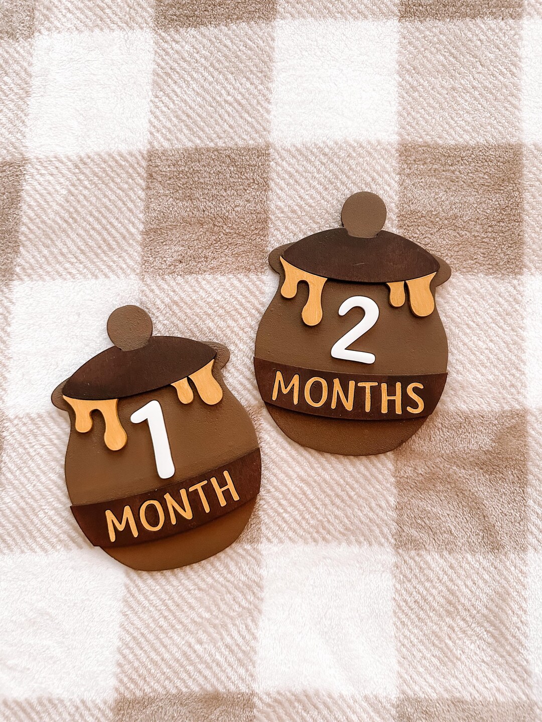 Winnie the Pooh Honey Pot Baby Monthly Milestones [set W ...