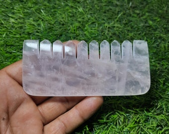 Rose Quartz Comb - Etsy