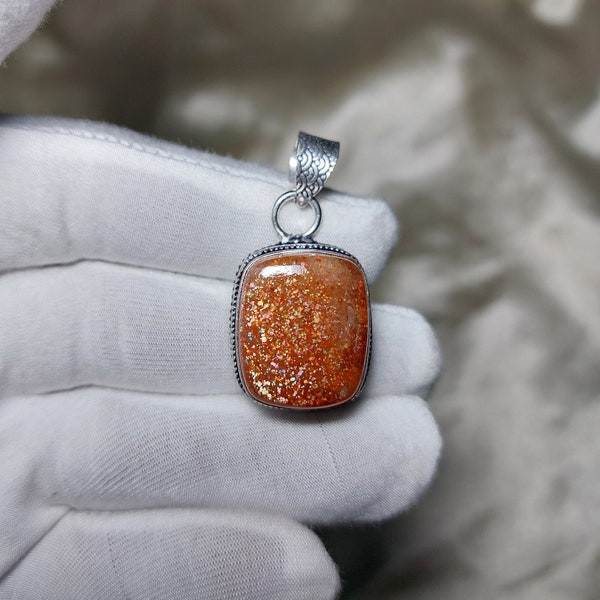 Sunstone Pendant - Etsy