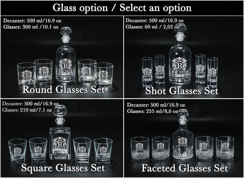 Custom Barware Set, Whiskey Decanter Set, Husband Gift, Christmas Gift ...