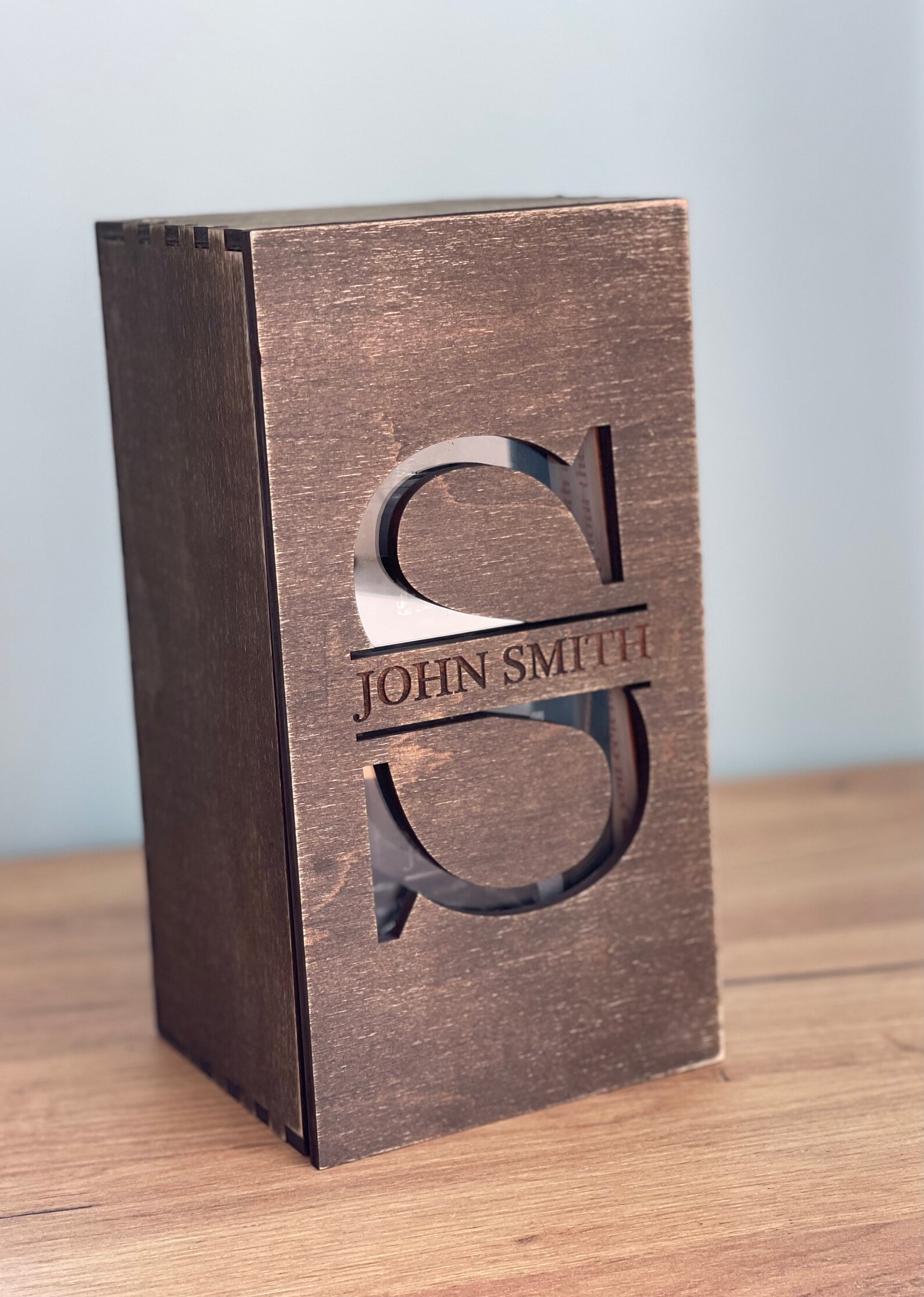 Personalized Decanter With Wooden Box Custom Decanter Set - Etsy