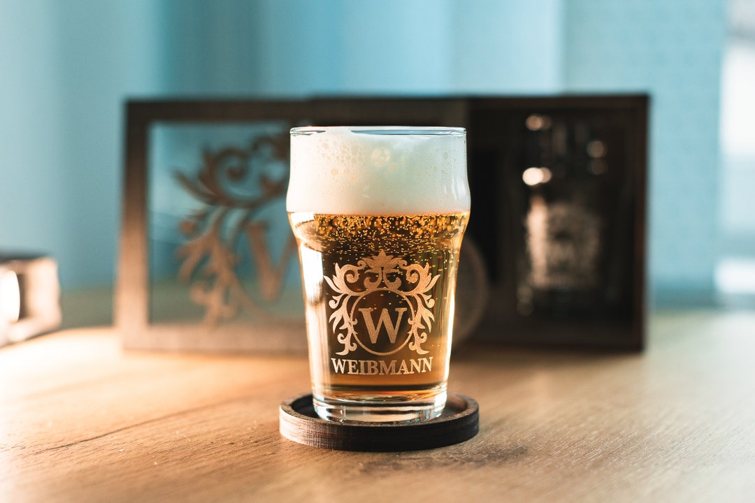Beer Glasses, Custom Beer Glasses, Fathers Gift, Beer Lover Gift ...