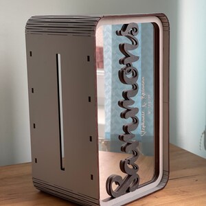 Two Colors Money Card Box, Boho Card Box, Couple Card Box, Couple Card ...