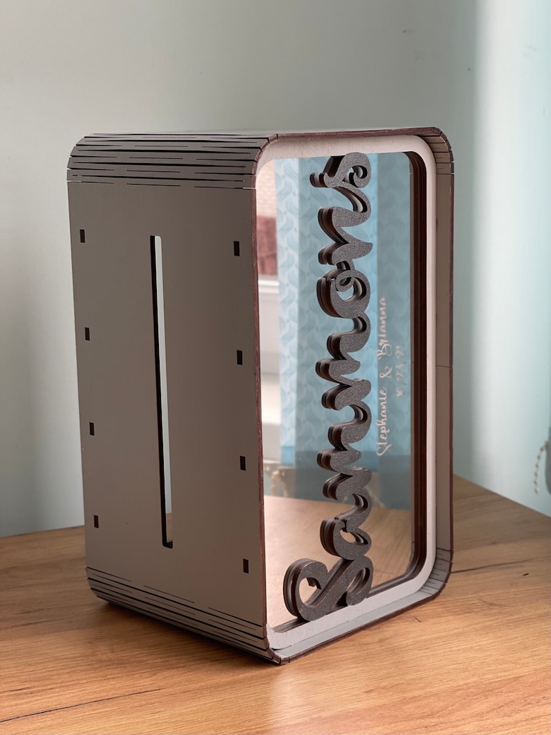 Two Colors Money Card Box Boho Card Box Couple Card Box | Etsy