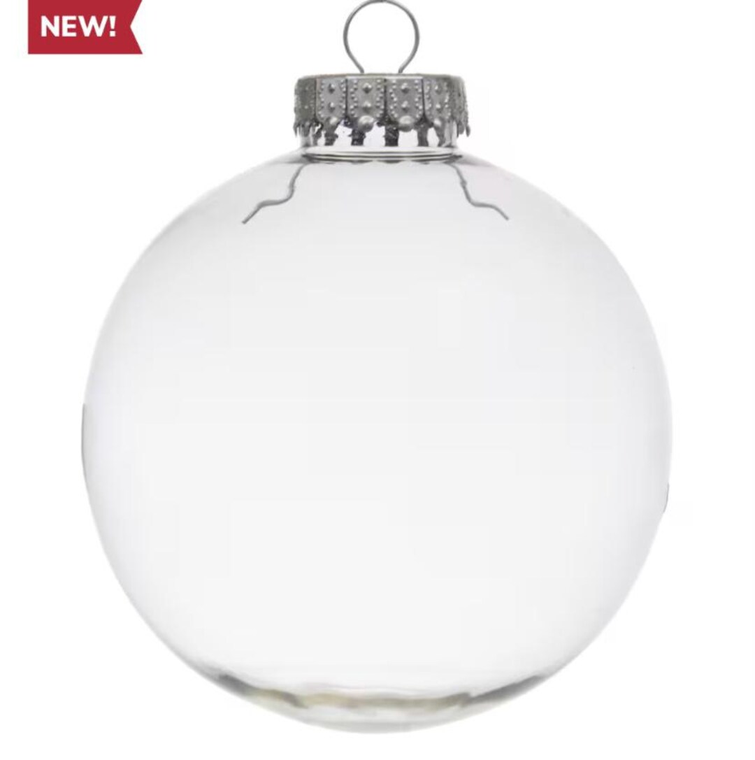 Clear Plastic Christmas Ornaments - Etsy