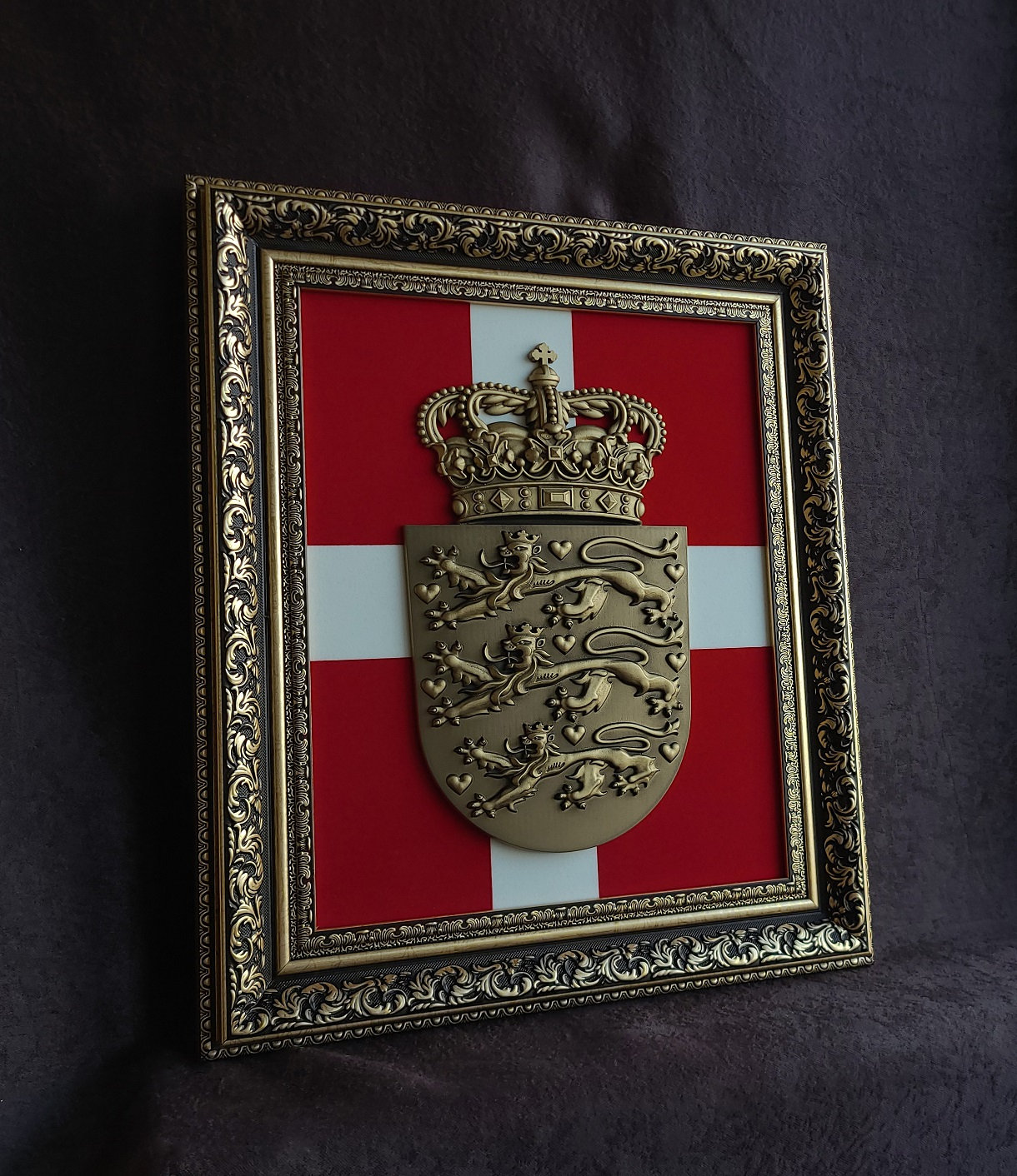 Coat of Arms of Denmark Flag of Denmark Denmark - Etsy