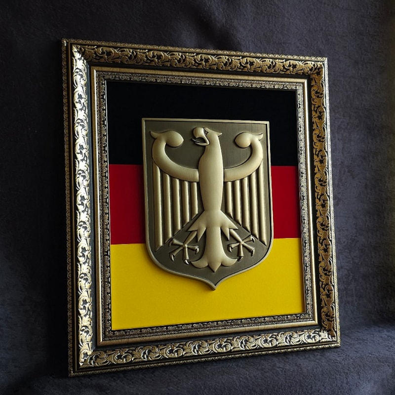 German Coat of Arms Flag - Etsy
