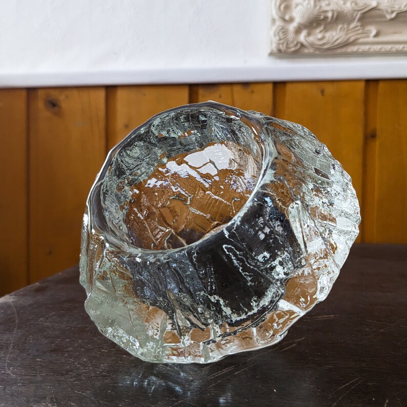 Vintage Ruda Glasbruk Vase, Candle Holder. Göte Augustsson Art Glass ...