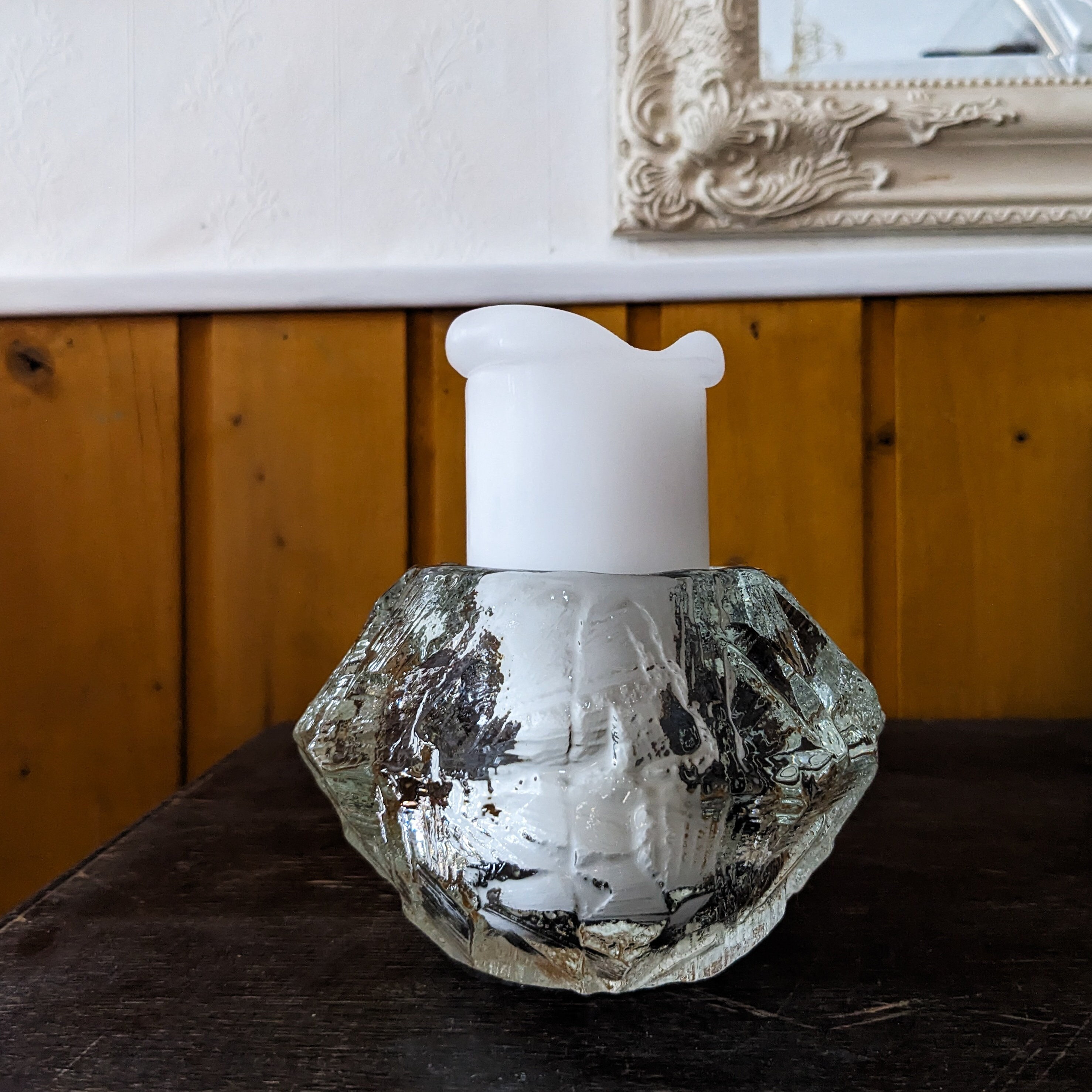 Vintage Ruda Glasbruk Vase, Candle Holder. Göte Augustsson Art Glass ...