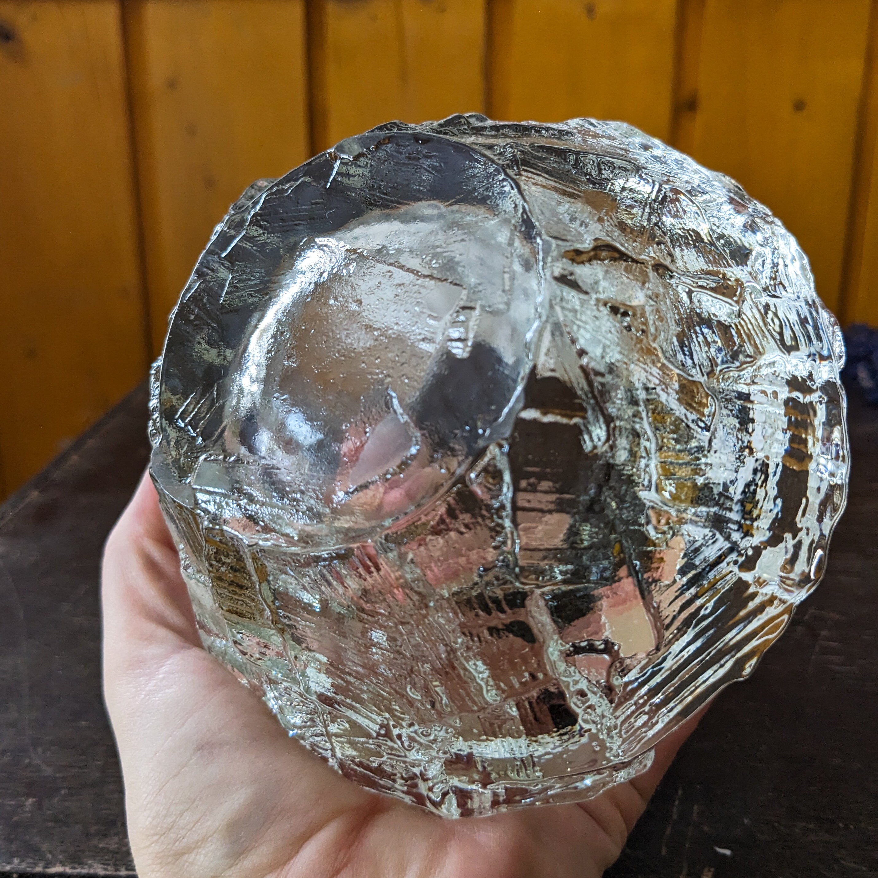 Vintage Ruda Glasbruk Vase, Candle Holder. Göte Augustsson Art Glass ...