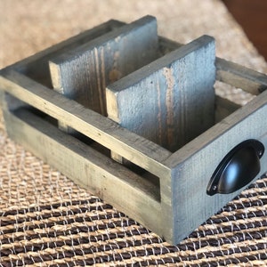 Rustic Condiment and Napkin Caddy With 4 Condiment Bottles - Etsy