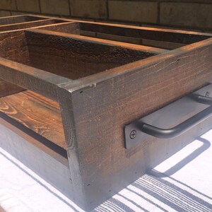 Rustic Wood Picnic Caddy - Etsy