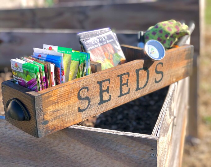 Antique Seed Box ~ Page Seed Co. Display Box ~ General Store Seed ...