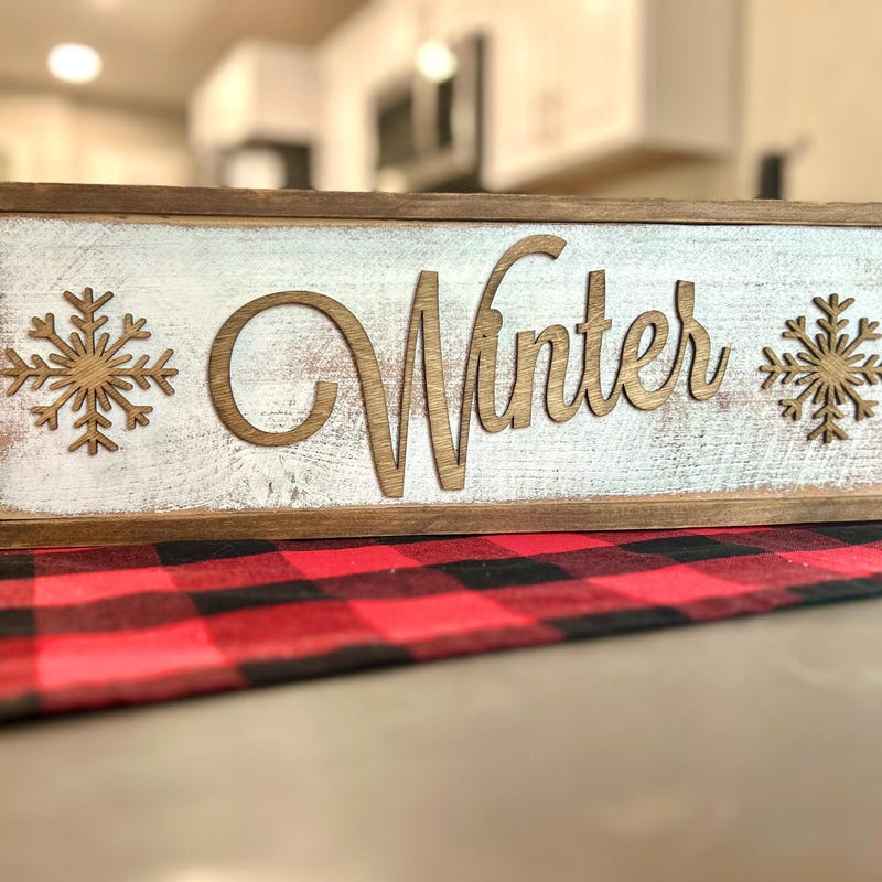 Wood Winter Sign - Etsy