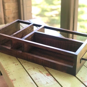 Rustic Picnic Caddy Gift Idea Outdoor Decor - Etsy