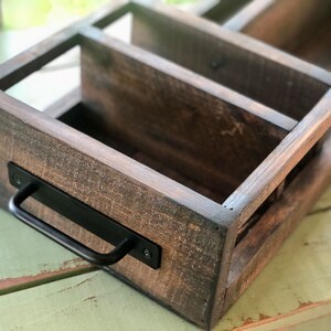 Rustic Wood Picnic Caddy - Etsy
