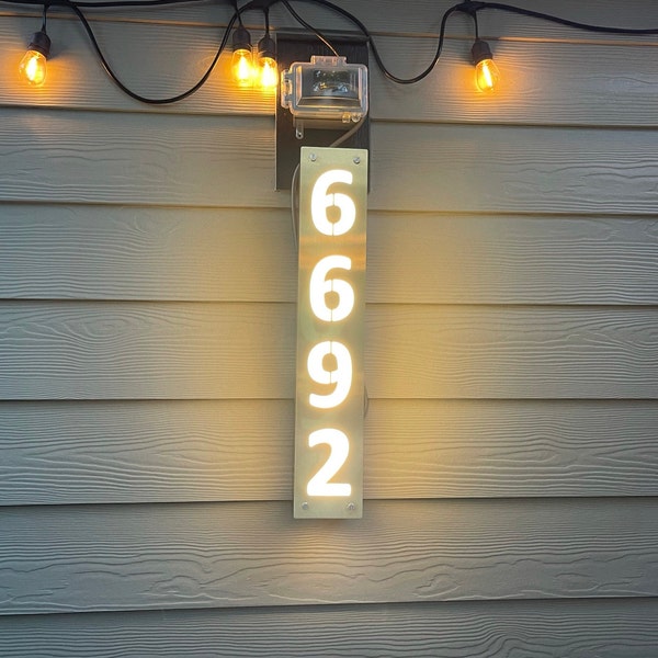 Wood Led House Numbers - Etsy