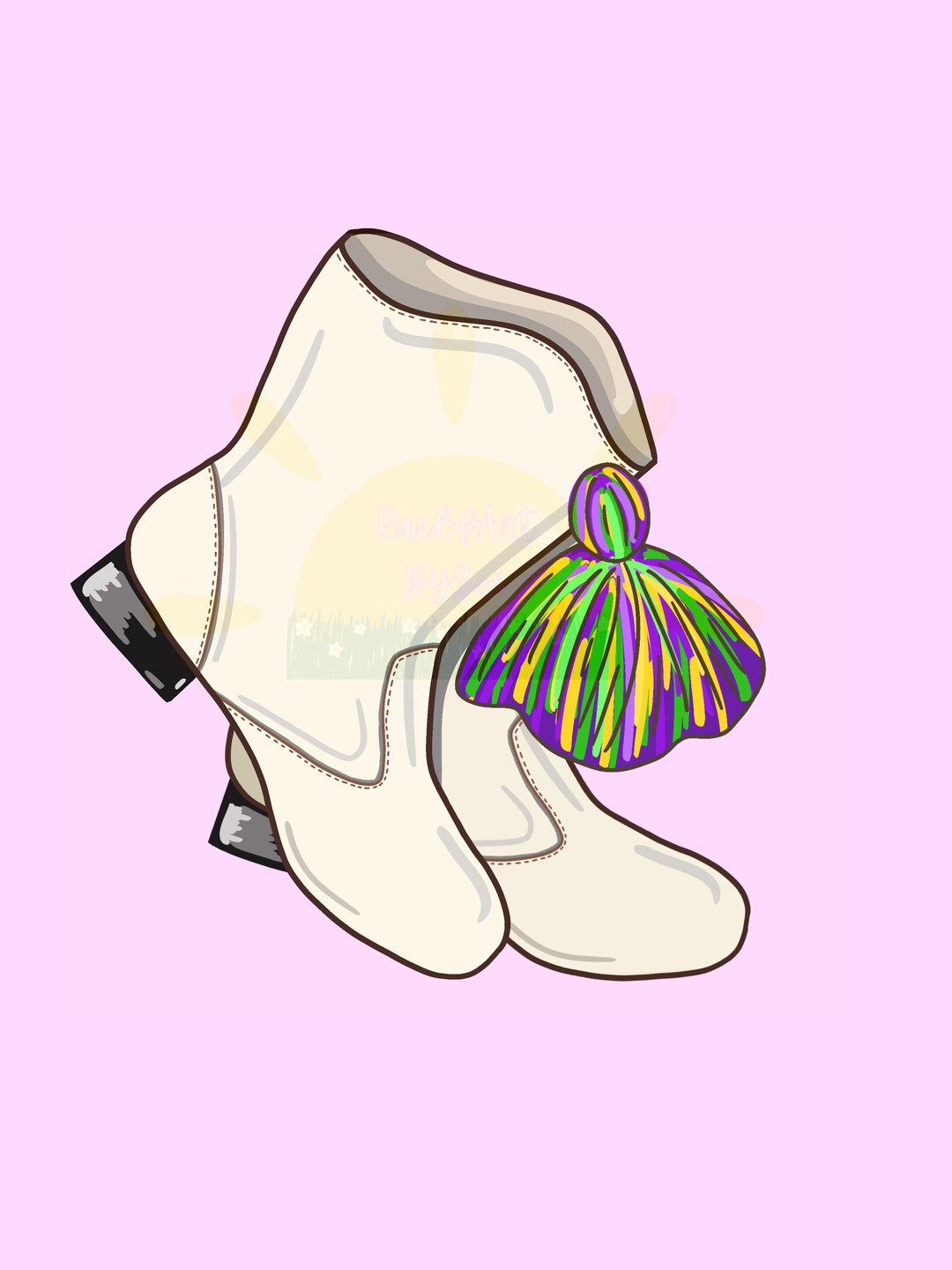 Mardi Gras Majorette Boots PNG - Etsy