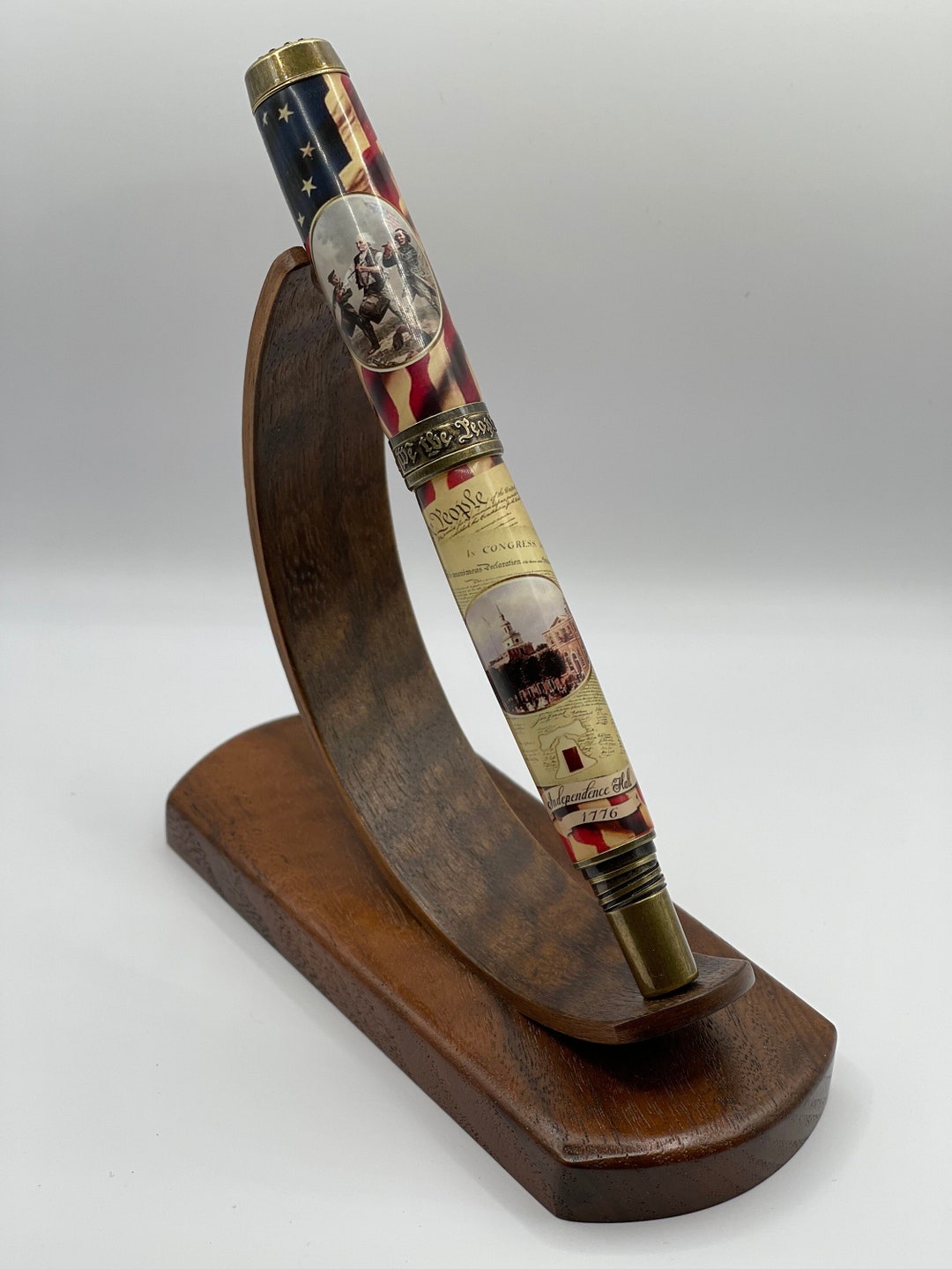 Independence Hall Handmade Rollerball Pen With Embedded Wood From ...