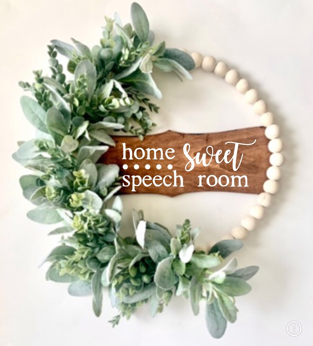 Home Sweet Speech Room Wreath: SLP Office Decor, Speech Therapy Gift - Etsy