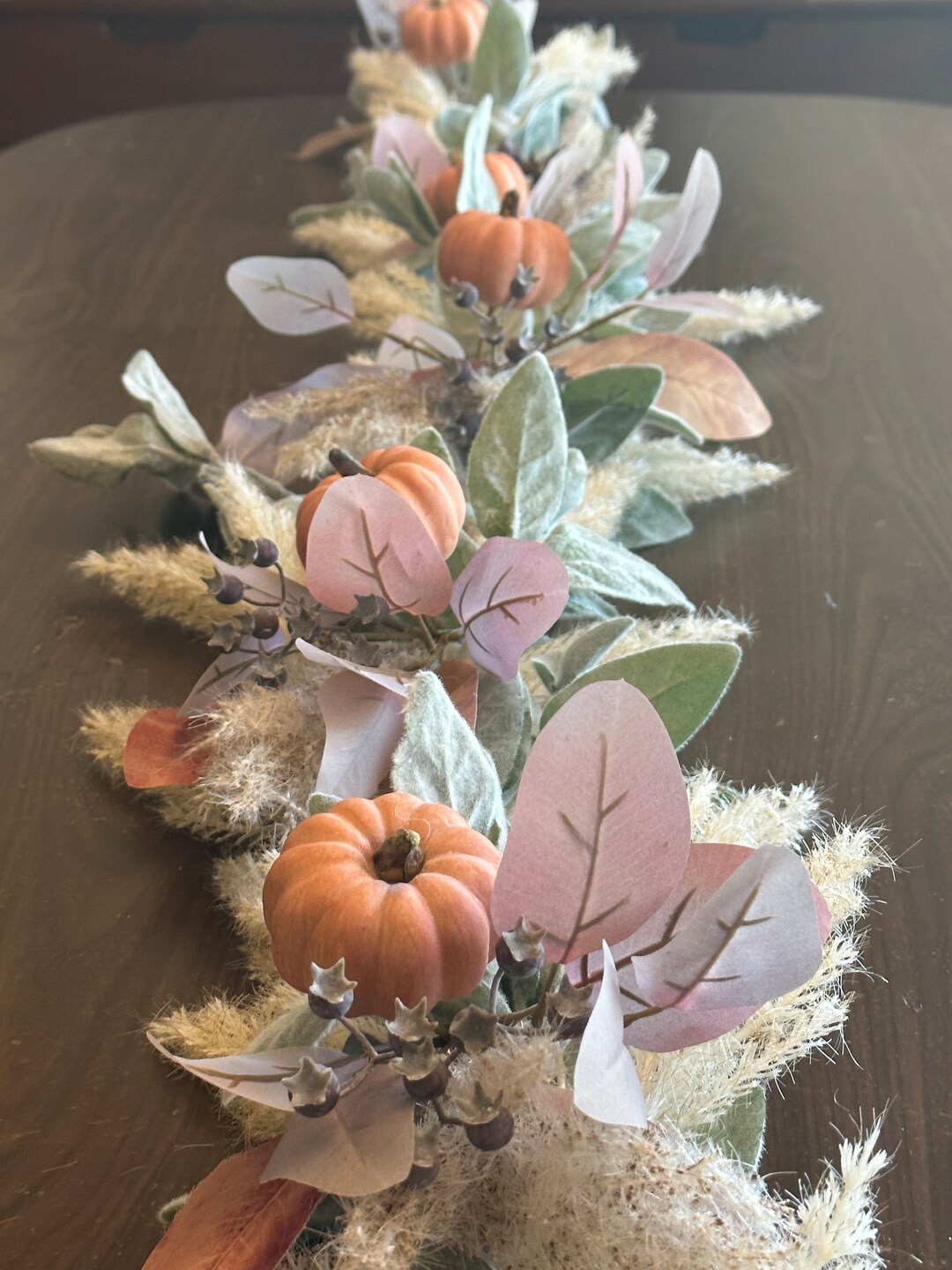 Rustic Pumpkin Fall Garland for Mantle Decor Farmhouse Rustic - Etsy