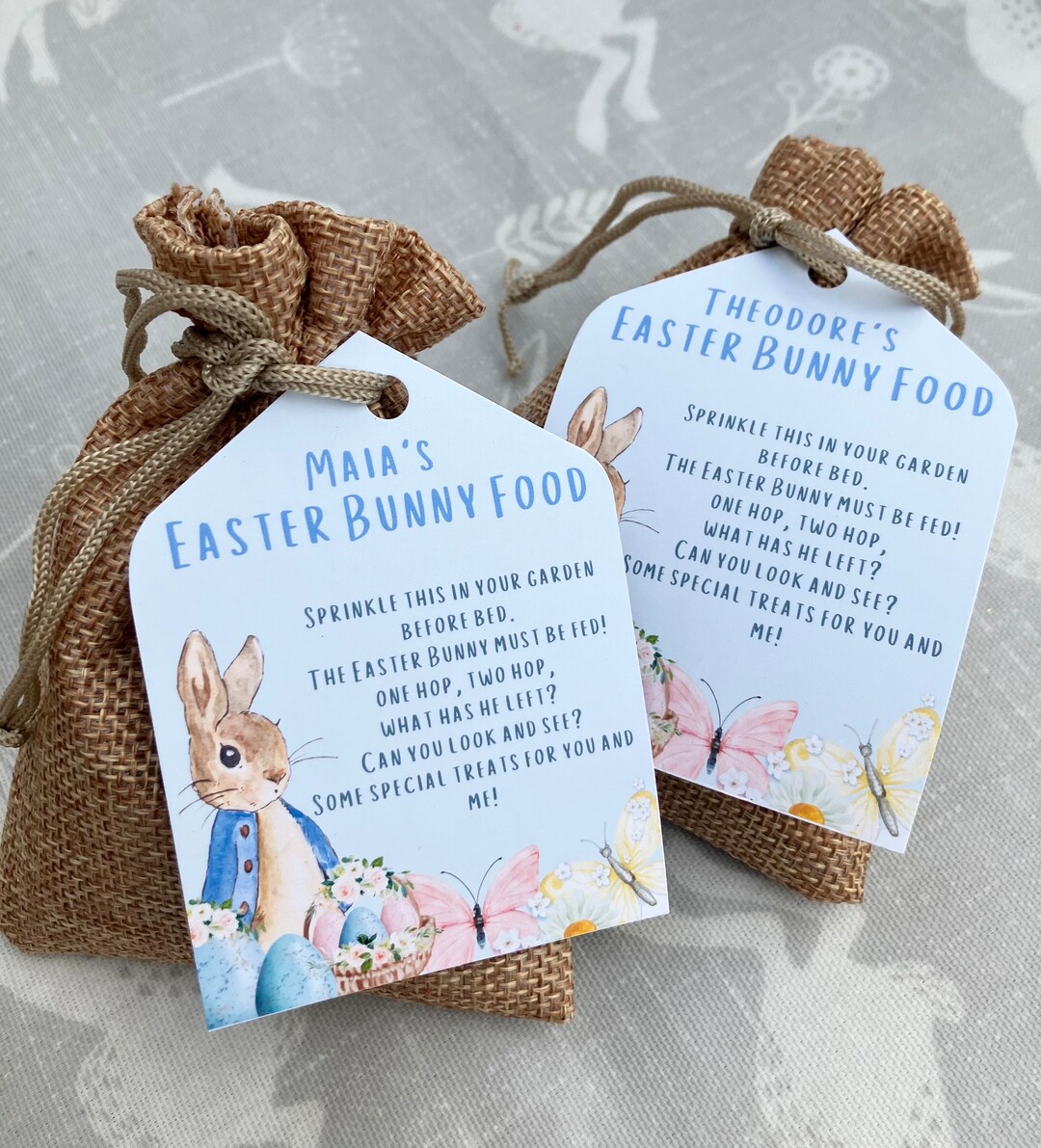 Easter Bunny Food|easter Bunny|personalised Print|easter Egg Hunt|magic ...