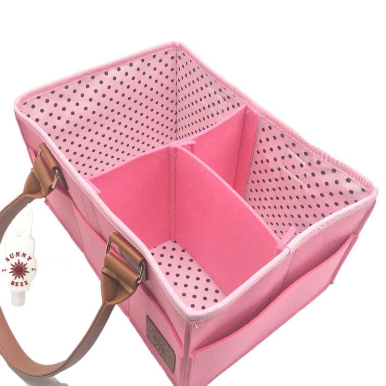 Organizer Caddy in Pink Baby Essentials Organizer-diaper Bag-baby Gift ...