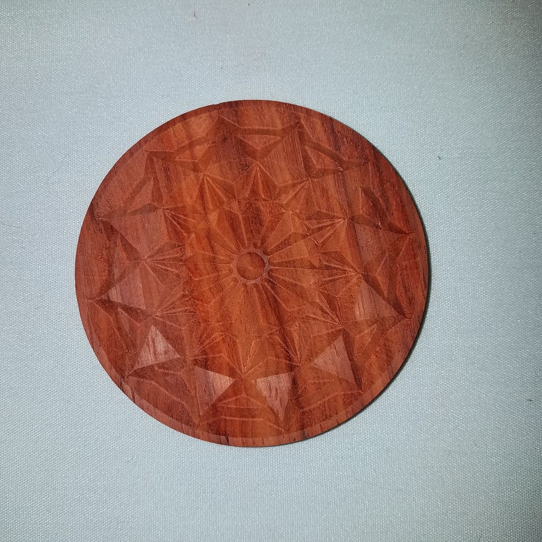 4 Inch Compass Pattern African Padauk Base - Etsy