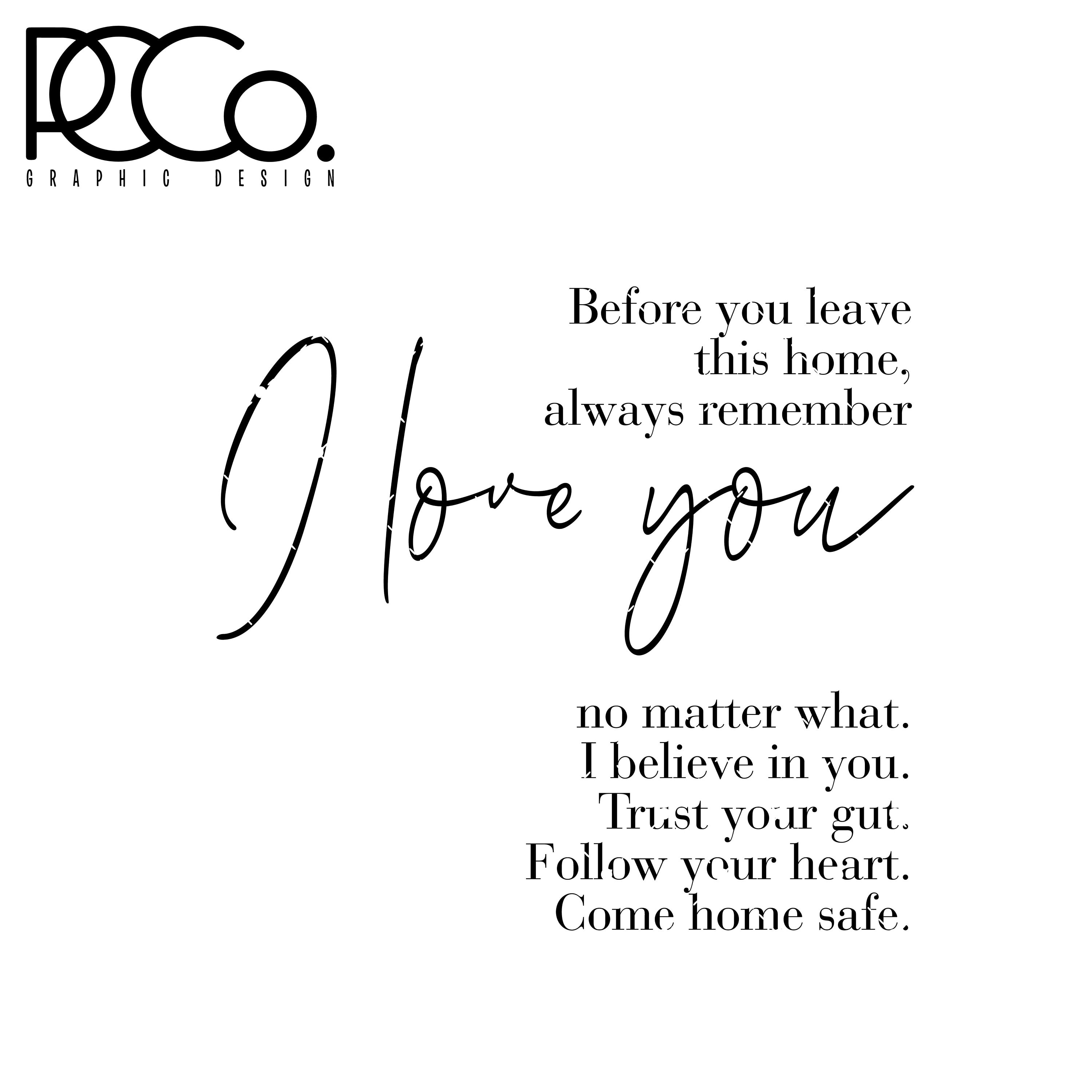 Before You Leave Home I Love You SVG - Etsy Canada