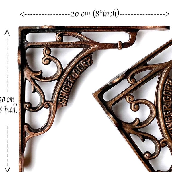 Copper Shelf Brackets - Etsy UK