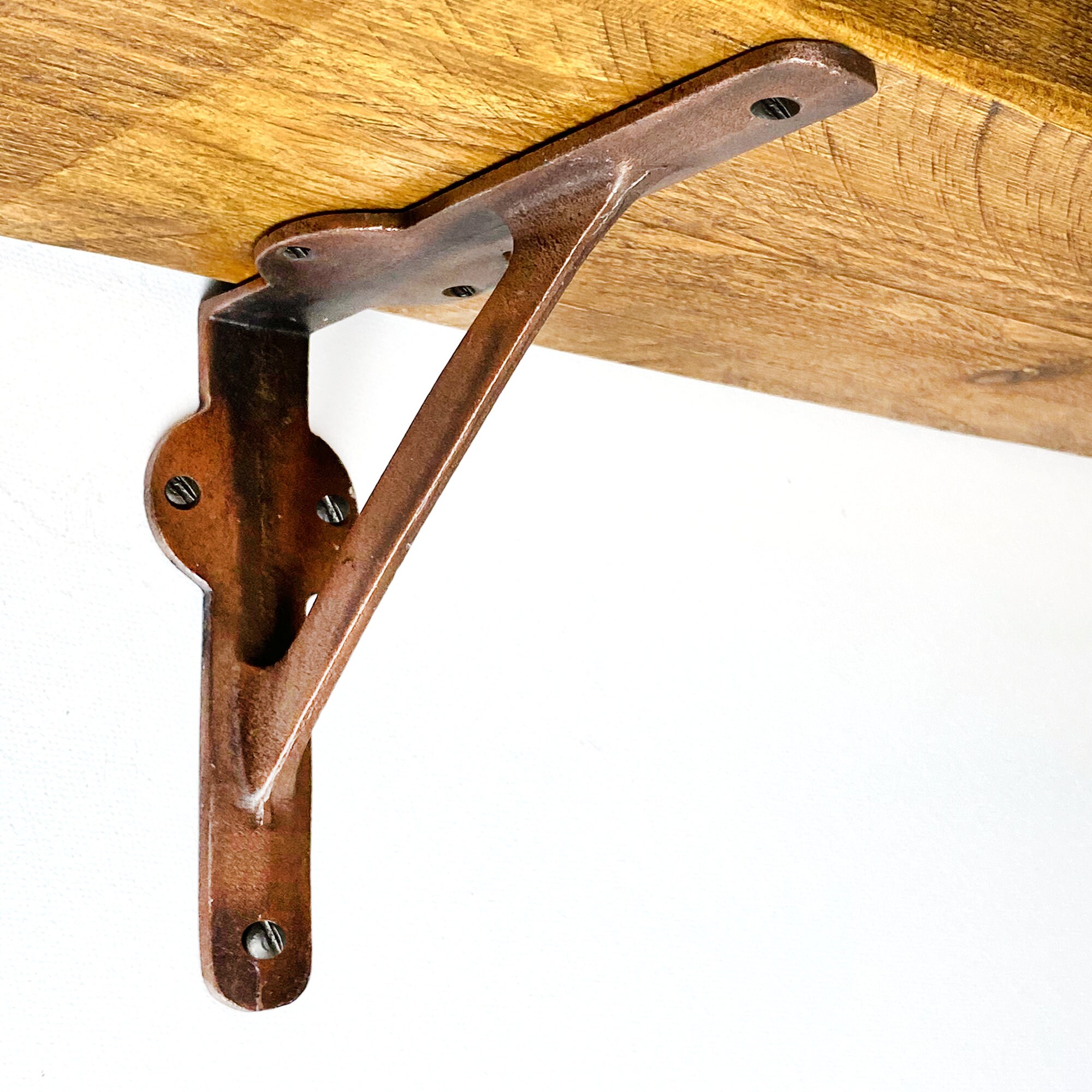 1 Pair Cast Iron Antique Copper Gallows Shelf Brackets 6 - Etsy