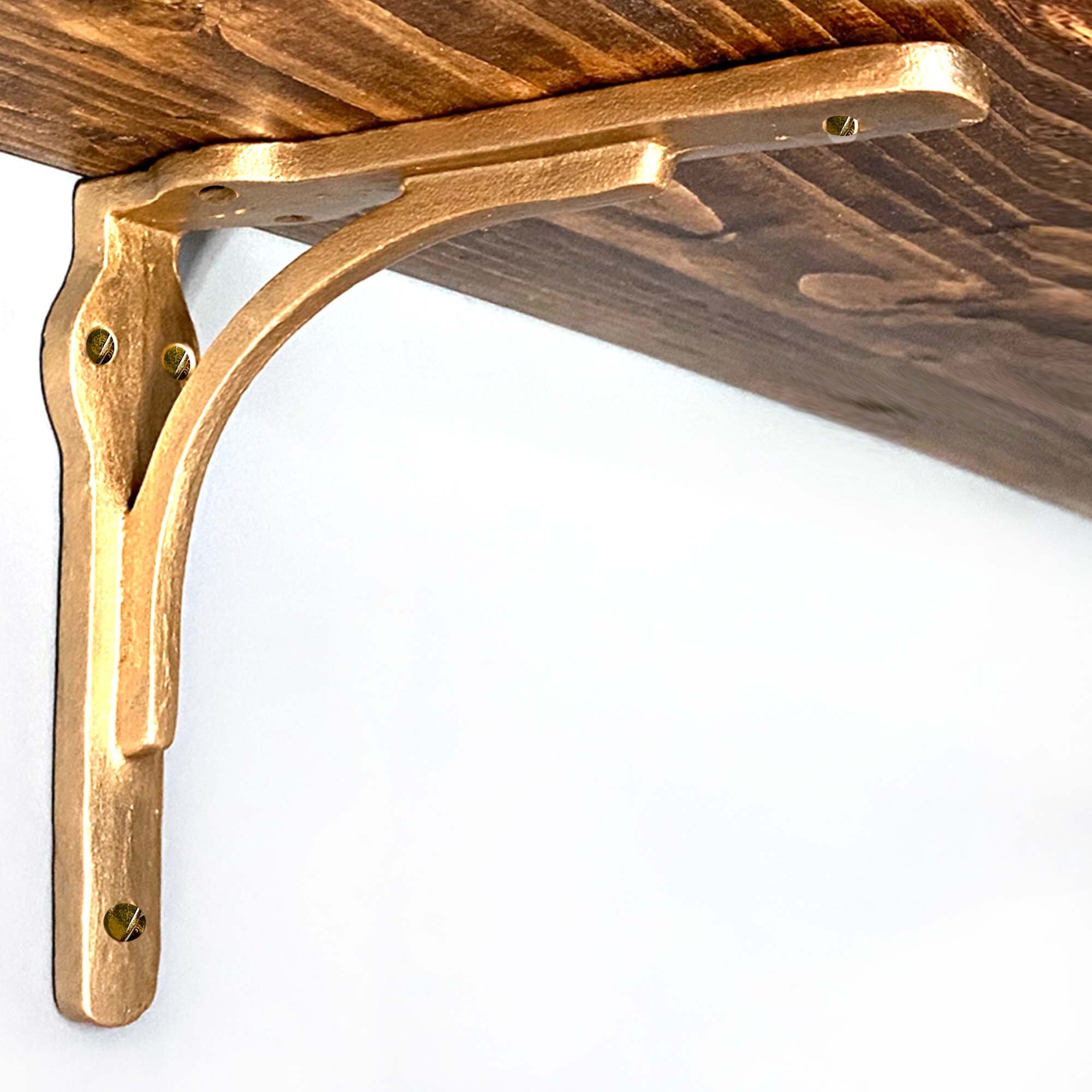 Pair of Gold Cast Iron Radiator Lug Style Heavy Duty Shelf - Etsy UK