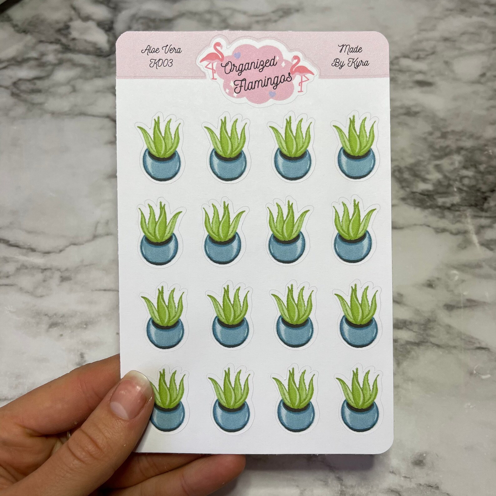 Aloe Vera Plants Sticker Sheet Small Houseplant Productivity - Etsy