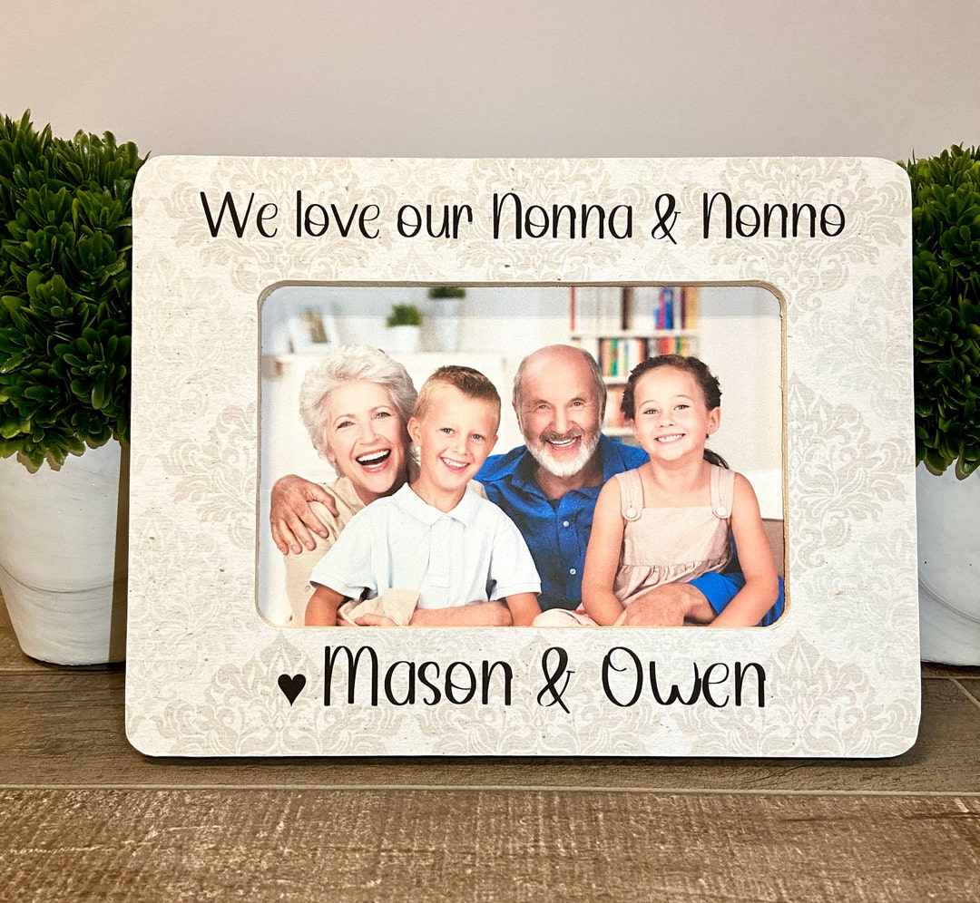 We Love Our Nonna & Nonno Personalized Picture Frame, Nonna Gift ...