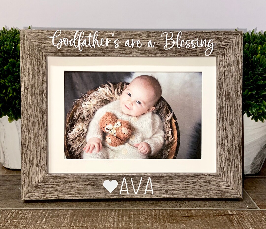 Godfather's Are a Blessing Personalized Picture Frame, Father's Day ...