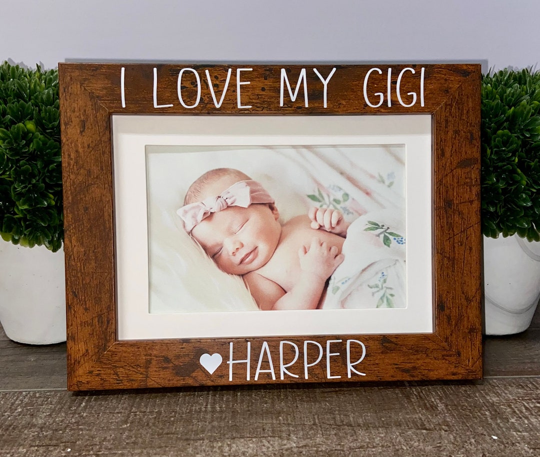 I Love My Gigi Personalized Frame, Gigi Gift, Mother's Day Gift ...