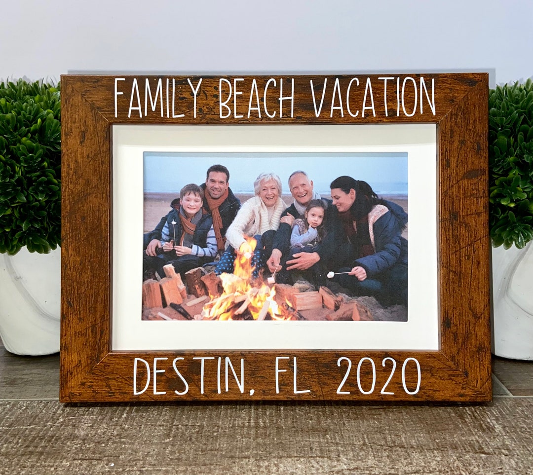 Family Beach Vacation Picture Frame, Family Beach Picture Frame ...