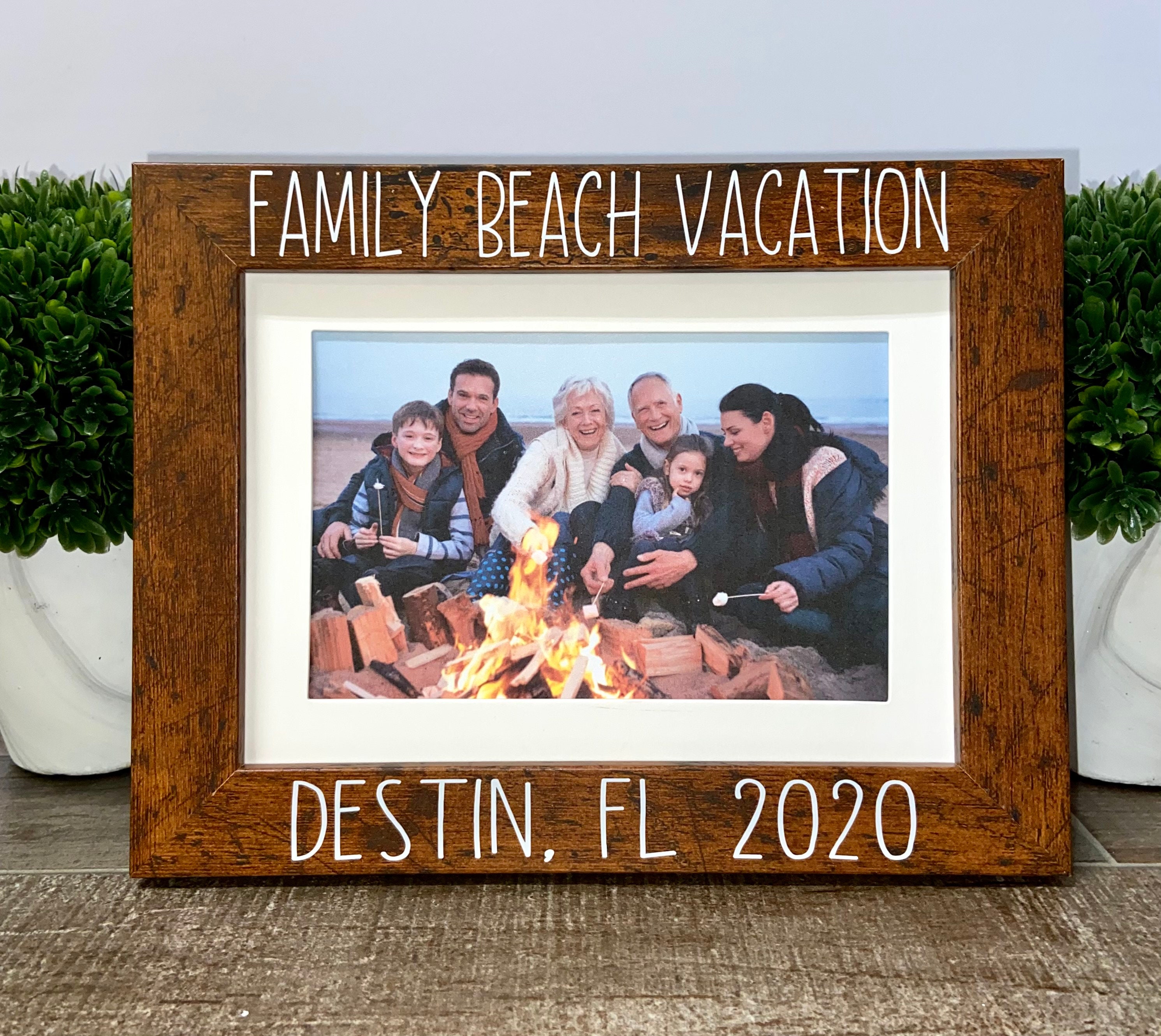 Family Beach Vacation Picture Frame Family Beach Picture - Etsy