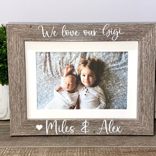 I Love My Gigi Personalized Picture Frame Gigi Gift - Etsy