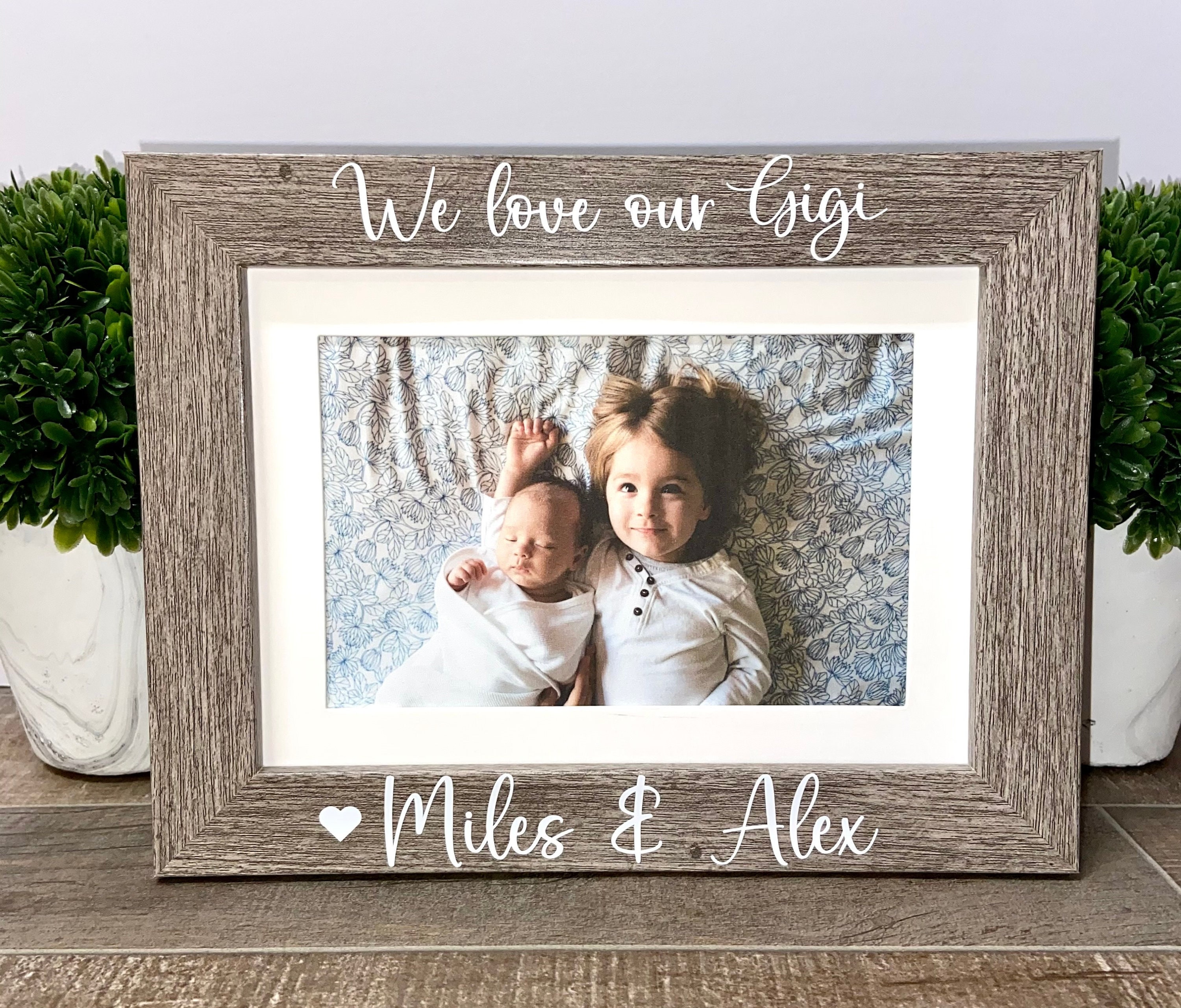 We Love Our Gigi Personalized Picture Frame, Gigi Gift, Gigi Mother's ...