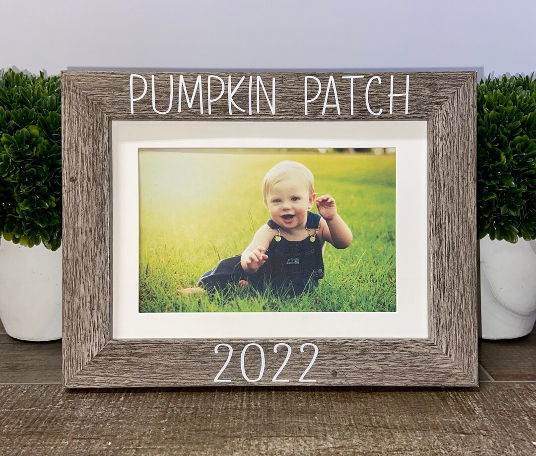 Pumpkin Patch Picture Frame, Fall Picture Frame, October Picture Frame ...