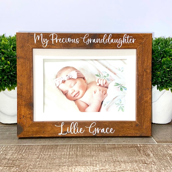 Personalized 1st Granddaughter Picture Frame - Etsy