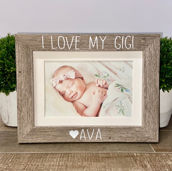 I Love My Gigi Personalized Picture Frame Gigi Gift | Etsy