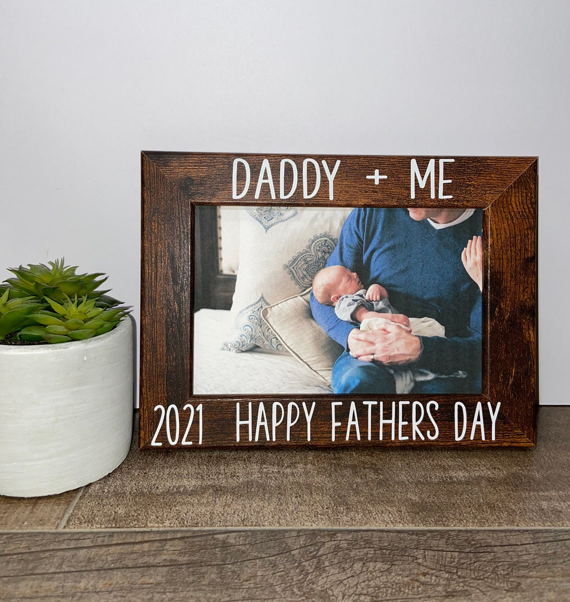 Daddy and Me Personalized Picture Frame Gift, Fathers Day Gift, Dad ...