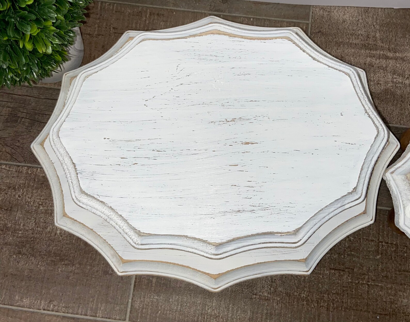 White Farmhouse Riser Mini Table Mini Stand Tiered Tray - Etsy